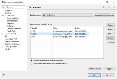 building in eclipse betaflight