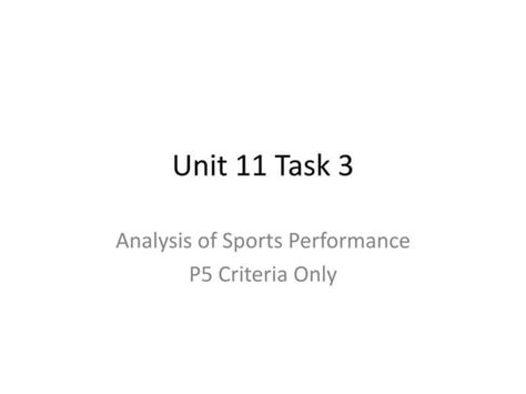 unit 11 task 3 ppt