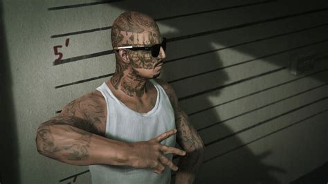 Realistic Tattoos Sureno Gang For Mp Male Gta5