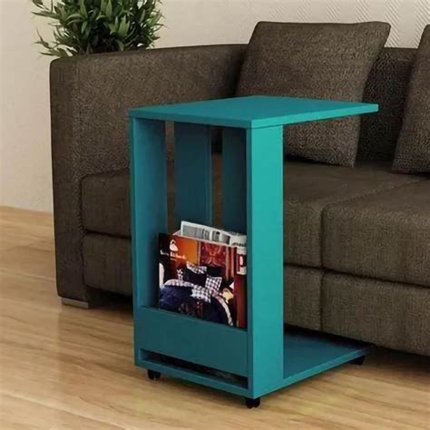 Tavolino Ausiliario Con Ruote Design Moderno Mobile Letto Divano Colore