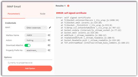 error self signed certificate questions n8n