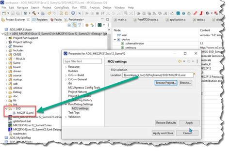 Local Svd File Mcu On Eclipse
