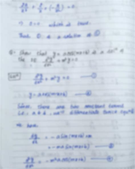 Solution Simplest Understanding On Theory On Solution Of Differential