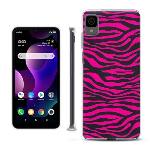 Slim Fit Gel Tpu Phone Case For Tcl 30z 30 Z 30 Le By Onetoughshield ® Zebra Pink