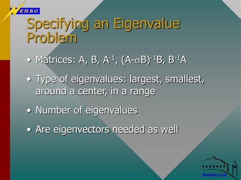 Ppt Interface For Eigenvalue Methods Powerpoint Presentation Free