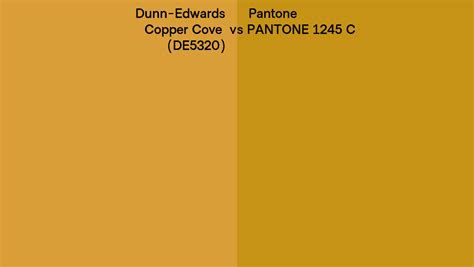 Dunn Edwards Copper Cove DE Vs Pantone C Side By Side Comparison
