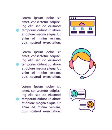 support center concept icon with text logo brochure background vector
