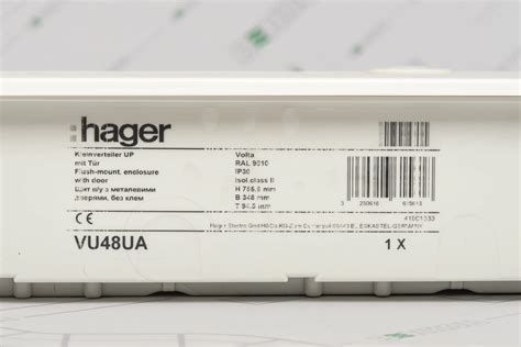 ᐉ Щит розподільний Hager Volta Vu48ua купити по ціні 2 738 грн в Києві та Львові Україна