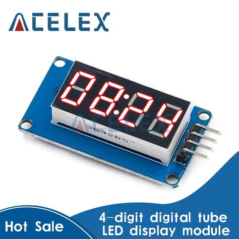 7 Segment Led Clock Display Arduino 4 Digits Arduino 7 Segment Display Tm1637 Voltage
