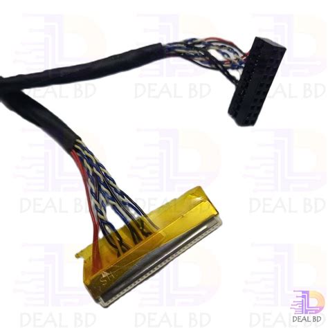 universal fix 30 pin 1ch 6bit lvds connector cables 26cm for led lcd