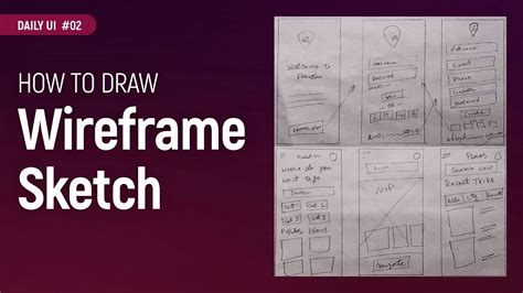 How To Design Wireframe Sketch With Paper Pencil Daily Ui Challenge