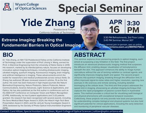 Special Seminar Yide Zhang Extreme Imaging Breaking The Fundamental