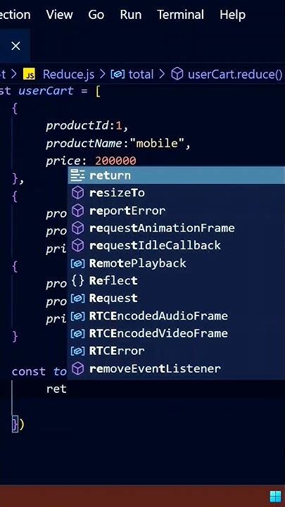 Introduce Reduce Method In Hindi In Java Script Es6 Shorts Viral Viralvideo Shortvideo