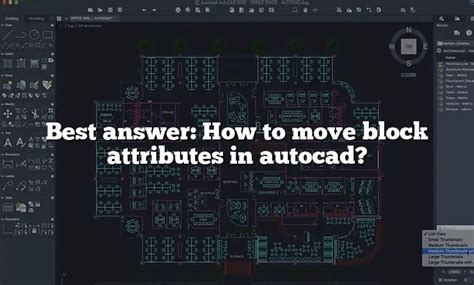 Best Answer How To Move Block Attributes In Autocad Caddikt