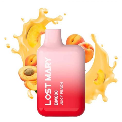 Lost Mary Bm600 20mg 2ml Juicy Peach E4078 Jupe Disposable Vapes