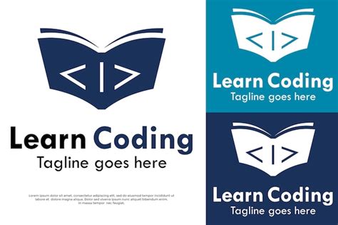 Premium Vector Learn Coding Logo Template Illustrationsuitable For Your Business