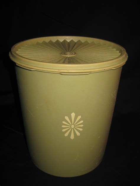 Retro Vintage Tupperware Canister Avocado Large By Theretrolife