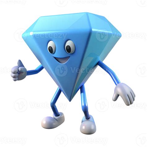 Rare Classic Diamond Shaped Character With Two Short Legs Flat Color