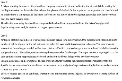 Uk Business Law Assignment Help Contracts And Negligence Locus Help