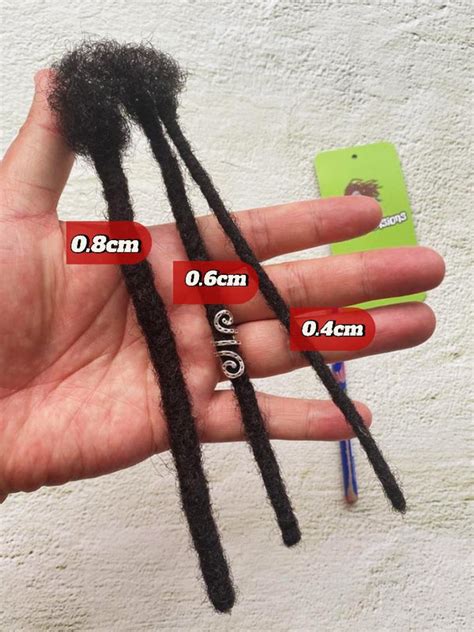 10 Inch Loc Extensions Human Hair Small Pencil Locs