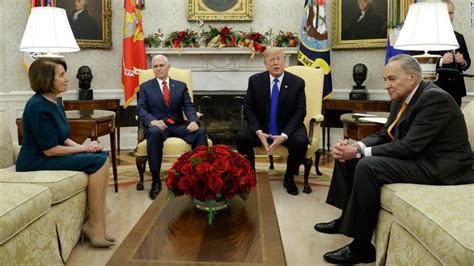 Live Trump Spars With Schumer And Pelosi In Oval Office Meeting