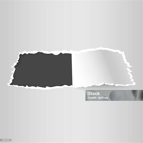 크 래 프 트 종이 구멍 가장자리 어두운 Copyspace 찢 어 텍스트 위한 공간 벡터 벡터 일러스트입니다 거친에 대한 스톡 벡터 아트 및 기타 이미지 Istock