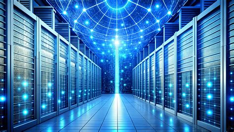 High Technology Data Server Illustration Background Technology Dataserver Illustration
