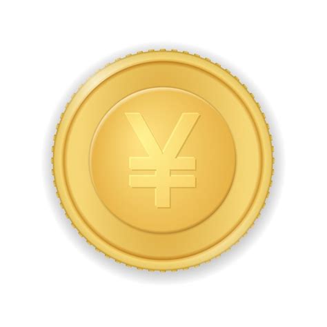 Premium Vector Gold Coin With Yen Symbol