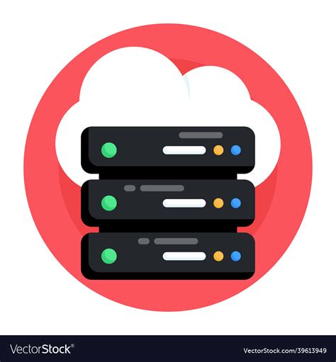 Cloud Database Royalty Free Vector Image VectorStock