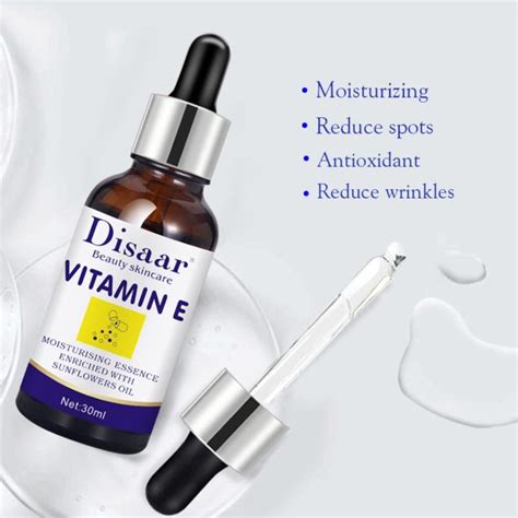 Disaar Beauty Vitamin E Face Serum Moisturising Essence Enriched With Sunflowers Oil 30 Ml