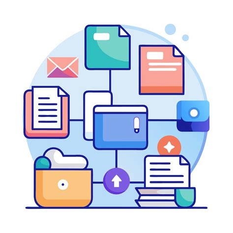 Premium Vector Document Management Icon File Organization Document Storage File Management