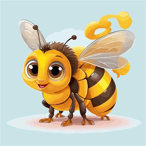 Premium Vector Bee Vector On A White Background
