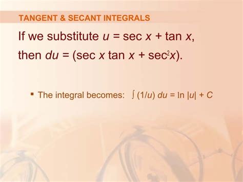 Special Trigonometric Integrals Ppt