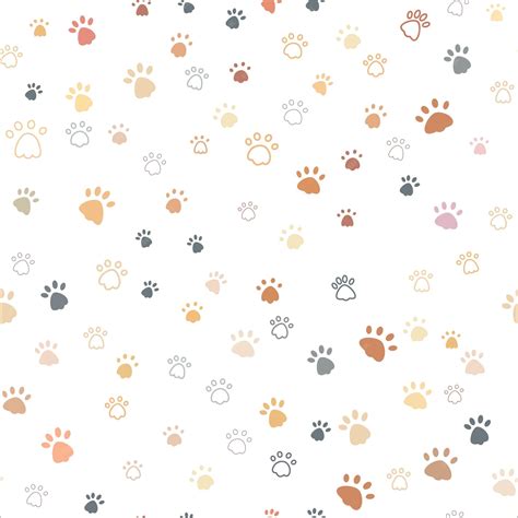 Premium Vector Cat Paw Print Vector Illustration Colored Animal
