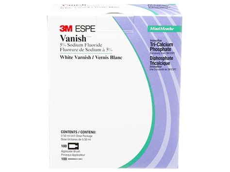 3m Vanish 5 Sodium Fluoride White Varnish Clinical Research Dental