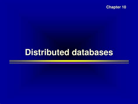 Ppt Distributed Databases Powerpoint Presentation Free Download Id