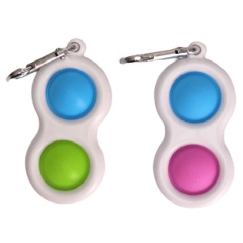 2 Pop Bubble Popper Keychain Fidget Sensory Tool Mmc