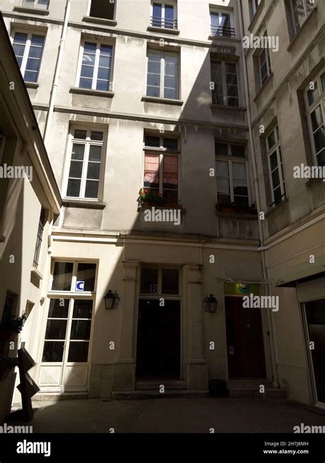 Apartment Buildings In Paris France Modern French Architecture Stock