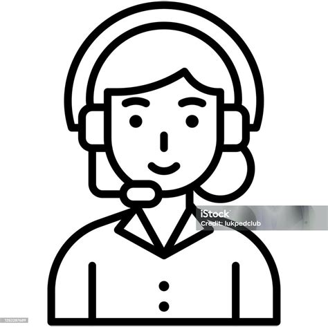 여성 운영자 재택 근무 또는 원격 작업 아이콘 0명에 대한 스톡 벡터 아트 및 기타 이미지 0명 벡터 수평 구성 Istock