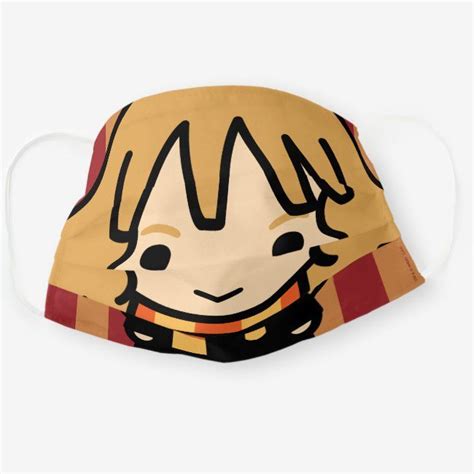 Hermione Granger Cartoon Character Art Adult Cloth Face Mask Zazzle