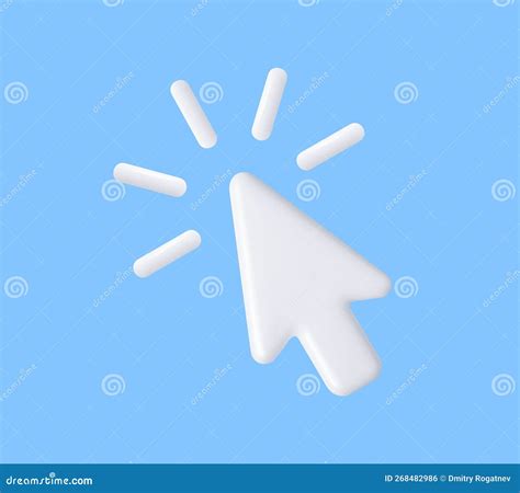 3d Cursor Mouse Stock Vector Illustration Of Shape 268482986