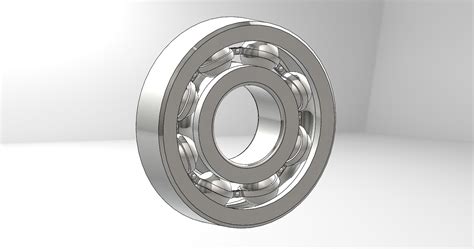 滚珠轴承solidworks 2022模型图纸下载 懒石网