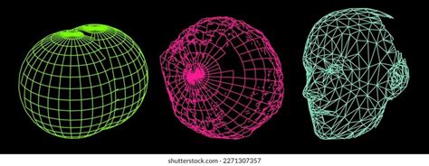 Set Abstract Vector Spheres Blobs Made Stock Vector Royalty Free