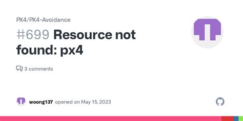 Resource Not Found Px4 · Issue 699 · Px4px4 Avoidance · Github