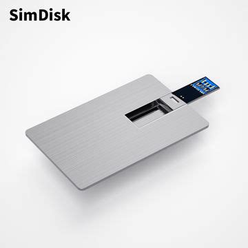 SimDisk Factory Direct Sales New USB Flash Drive Gift USB Drive Credit Card Shape USB