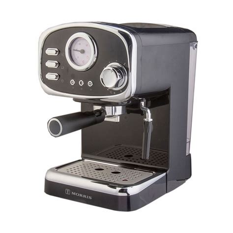 Morris R20822emk Retro Glossy Black Μηχανή Espresso ΚΩΤΣΟΒΟΛΟΣ