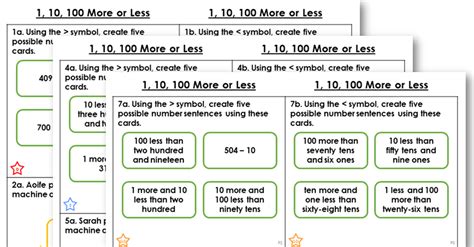 Year 3 1 10 100 More Or Less Lesson Classroom Secrets Classroom Secrets