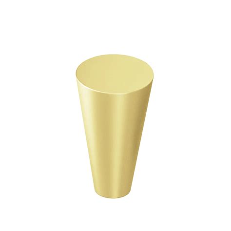 Knobs Collection 05625 Diameter Round Tapered Cabinet Knob In Matte