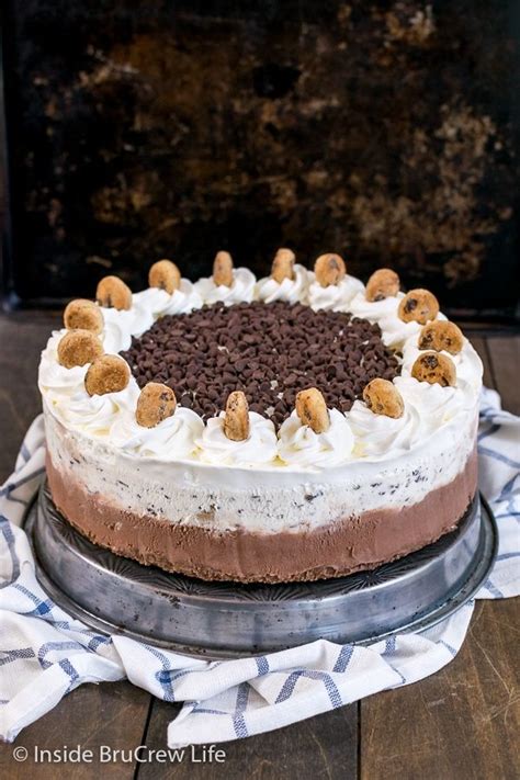 Chocolate Chip Cookie Dough Ice Cream Cake Inside Brucrew Life
