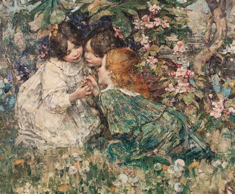 Solve Edward Atkinson Hornel Scottish 1864 1933 The Dandelion